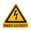 Danger Electricity Triangle Label | Electrical Wholesale