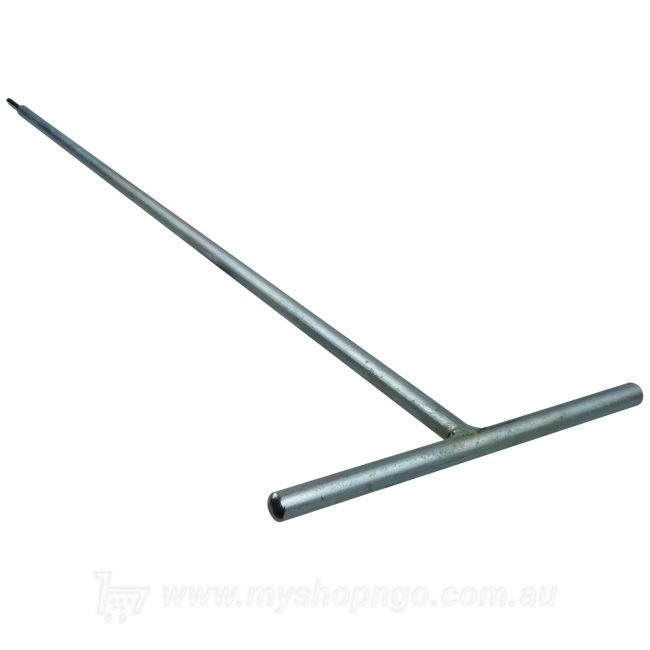 Lifting hook wrench, pit lid lifter for Optus pit covers.