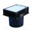 Earth rod inspection pit, plastic PIT-03, with lockable lid
