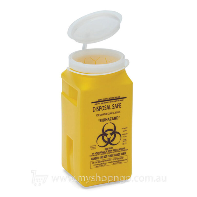 Sharps container - 1.4L rectangle - keep on site or in your truck