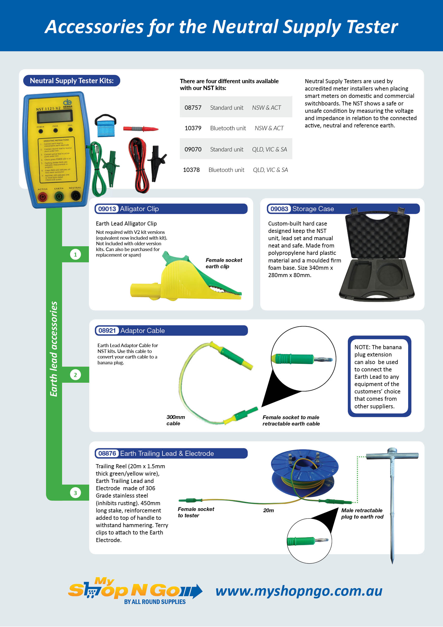 NST Tester M1121-V2-B Bluetooth and Screen Hold