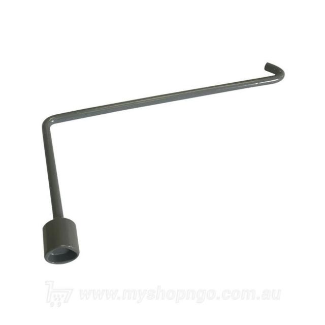 Lifting hook wrench, pit lid lifter for Optus pit covers.
